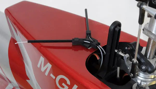 04953 Antenna support flat mounting, black - Mad 4 Heli| Mad 4 Heli